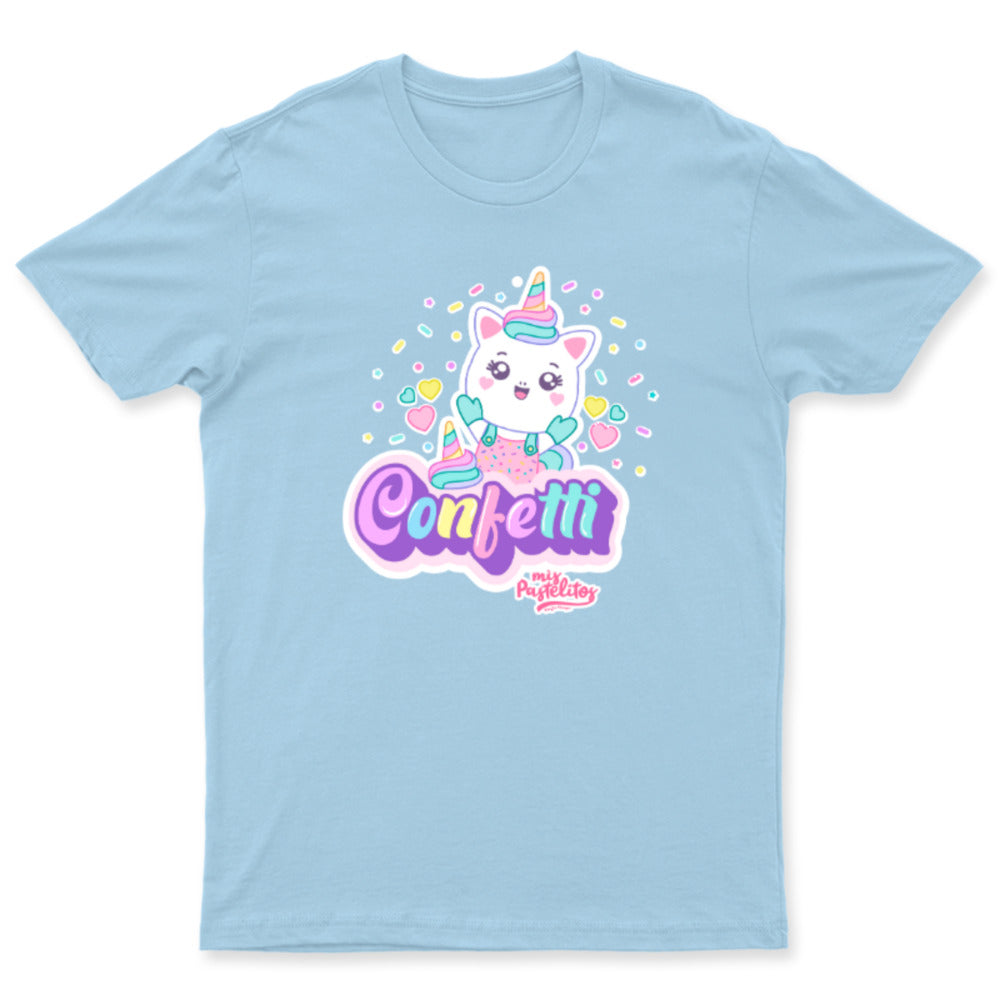 Playera Confetti (Personalizable)- Mis Pastelitos – Mis Pastelitos MX